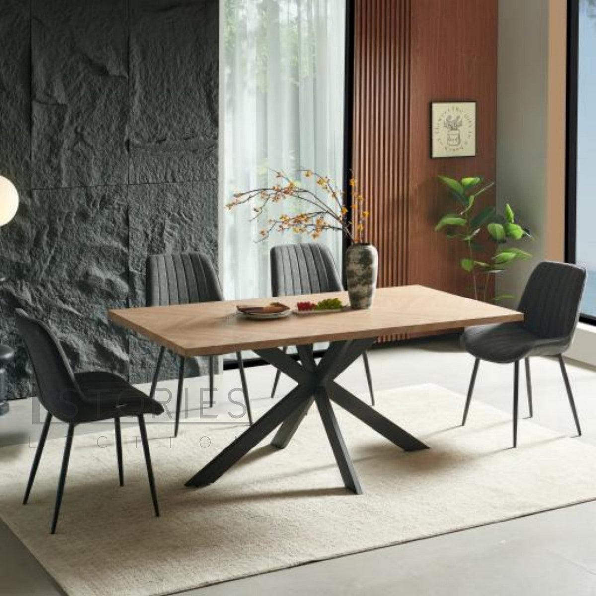Caius Dining Chair Grey(4Pcs/1ctn) – 101storiescollection.ca